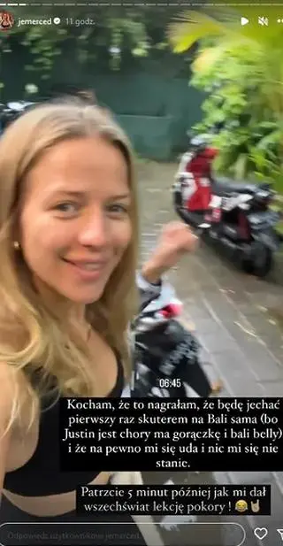 Jessica Mercedes miała wypadek na Bali. Jej skuter wjechał w przepaść ...